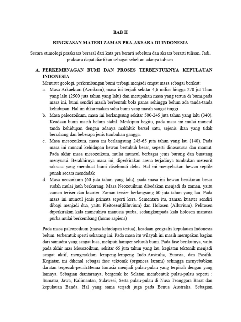 Ringkasan Materi Zaman Pra Again | PDF | Sains & Matematika