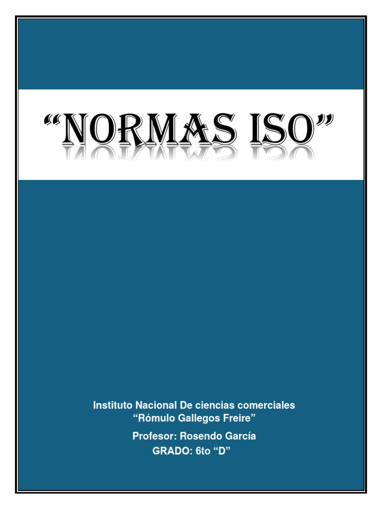 Normas Iso 2 | PDF | Calidad (comercial) | Business