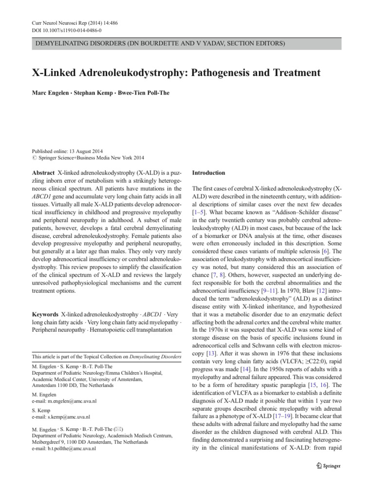 ALD Pathogenesis and Treatment | PDF | Diseases And Disorders ...