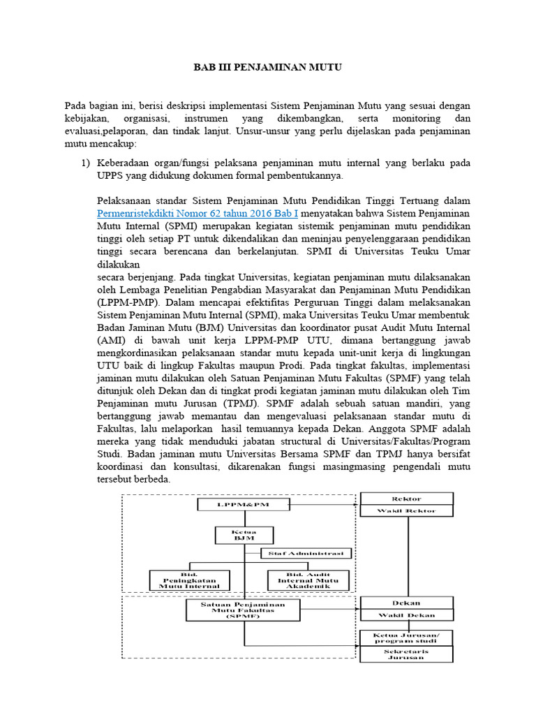Penjaminan Mutu di UTU | PDF