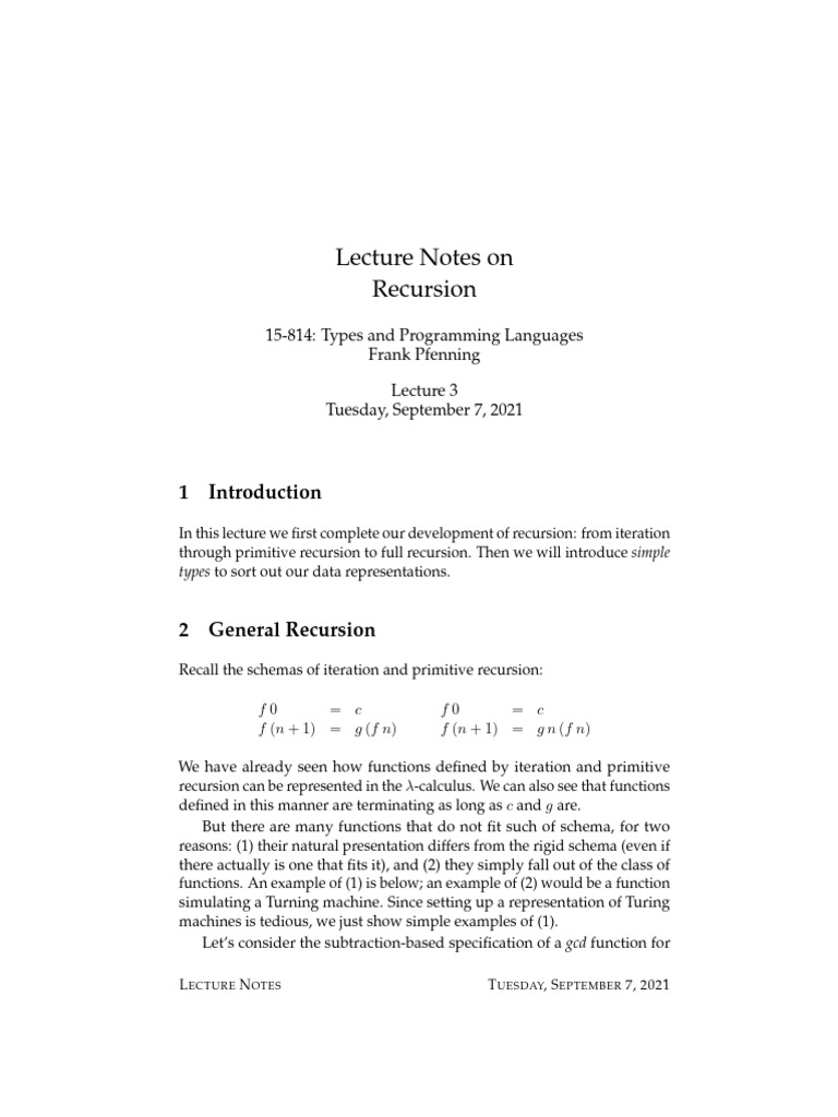 Recursion and Y Combinator Explained | PDF | Function (Mathematics) | Recursion