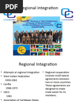 The Attempts of Regional Integration | PDF | Caribbean | Economies