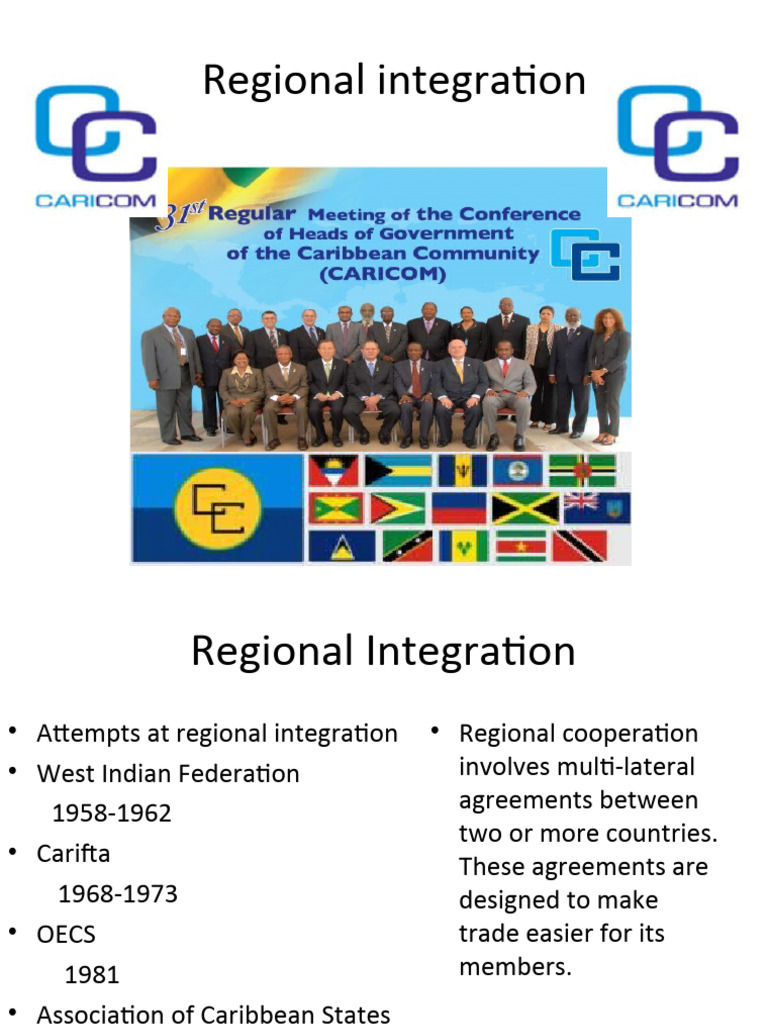 Overview of Caribbean Regional Integration | PDF | Economies