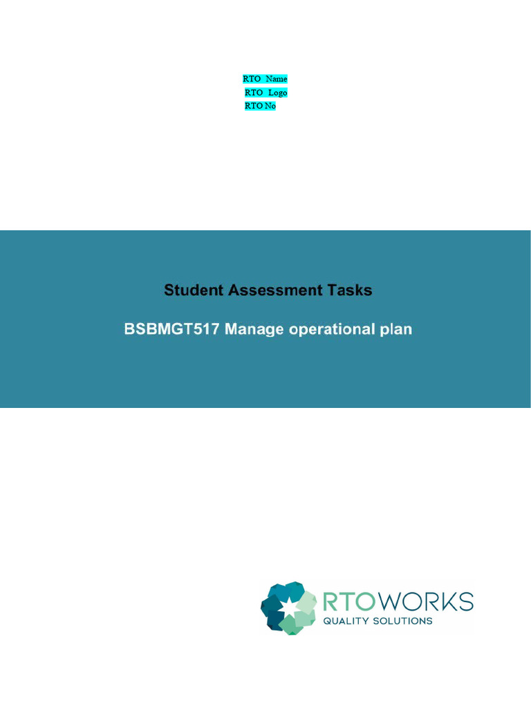 BSBMGT517 Student Assessment Tasks - Hospitality 10-08-20 | PDF | Performance Indicator ...
