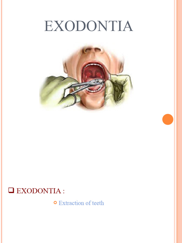 OS Exodontia New | PDF | Human Tooth | Surgery