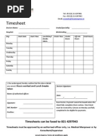 Locum Express NCHD Timesheet | PDF