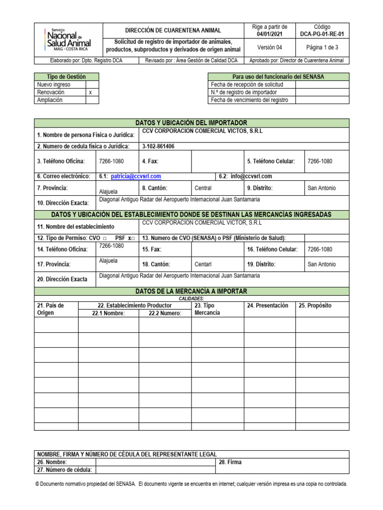 DCA-PG-01-RE-01 V4 Solicitud de Inscripción en El Registro de ...