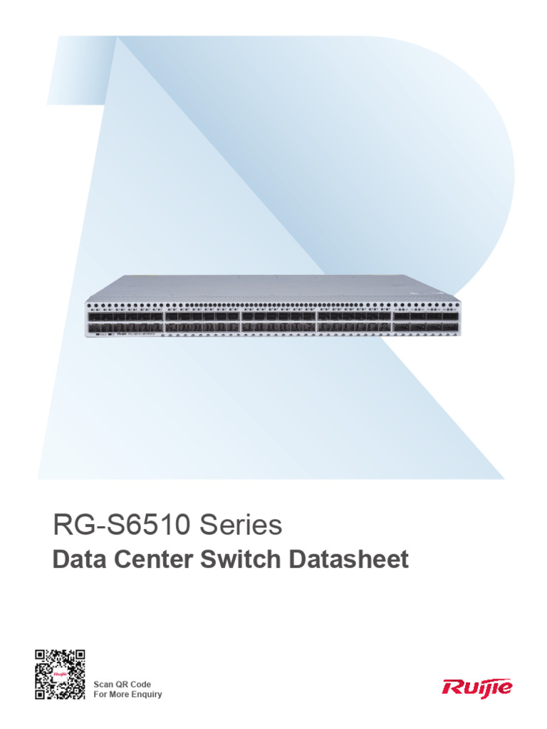 RG-S6510 Series Switches Datasheet | PDF | Computer Network | Network ...
