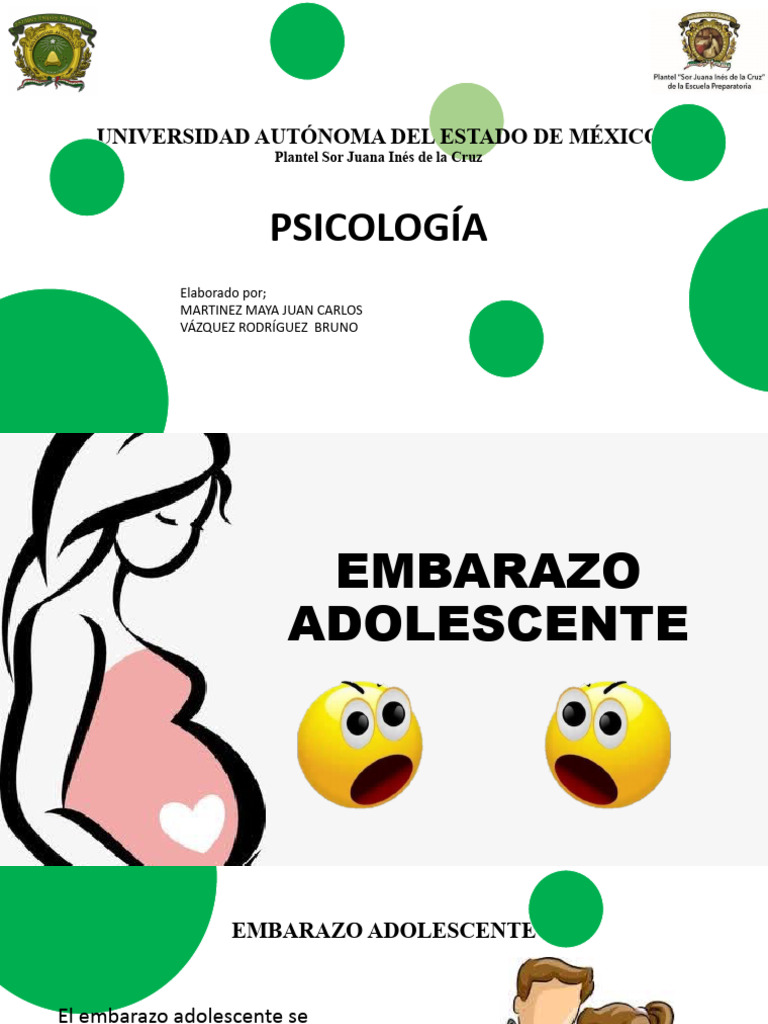 PRESENTACION PSICOLOGIA | Descargar gratis PDF | El embarazo | Embarazo en la adolescencia