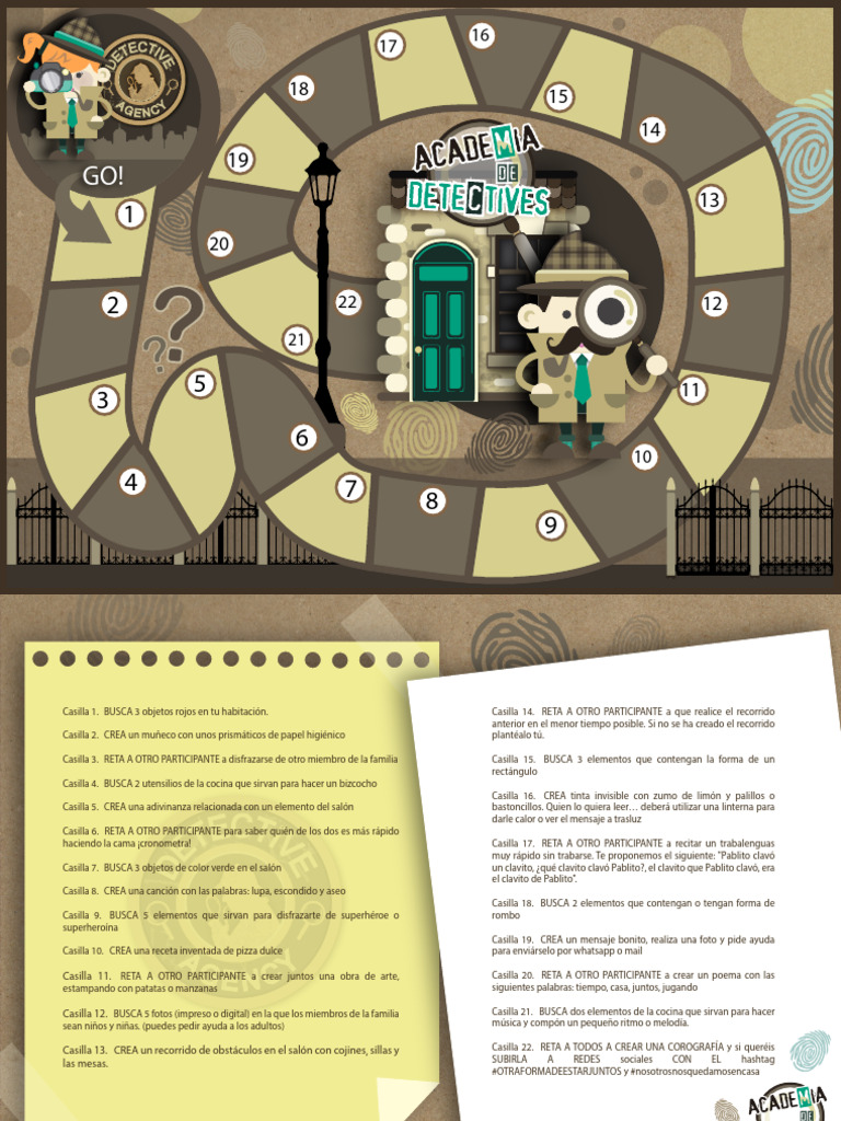 Juego Detectives de La Casa | PDF