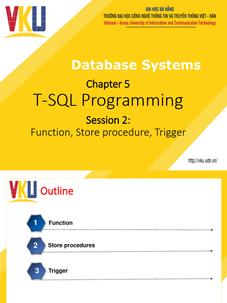 Chapter5 - Session2-Function, Store Procedure, Trigger | PDF | Parameter (Computer Programming ...