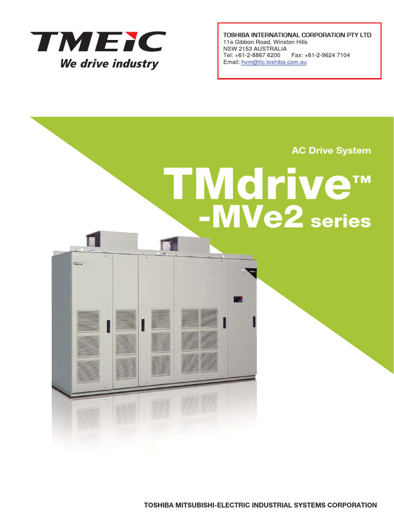 Toshiba MV VSD - 1 | PDF | Power Supply | Electric Motor