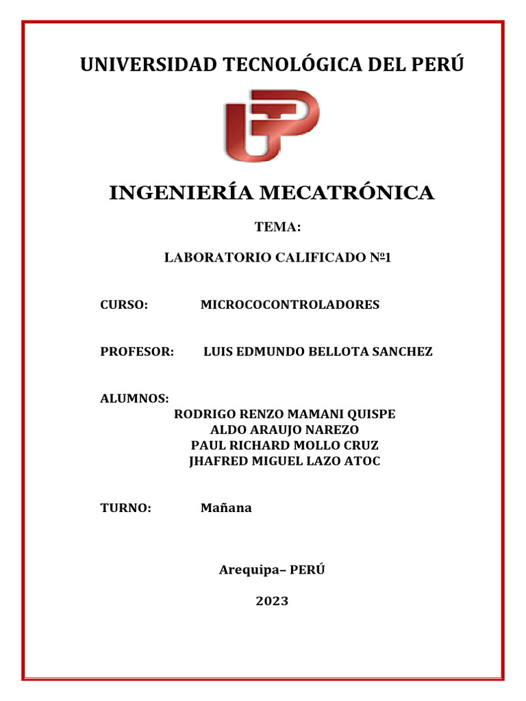 Micro Lab 1 | PDF | Programación de computadoras | Ciencias de la Computación