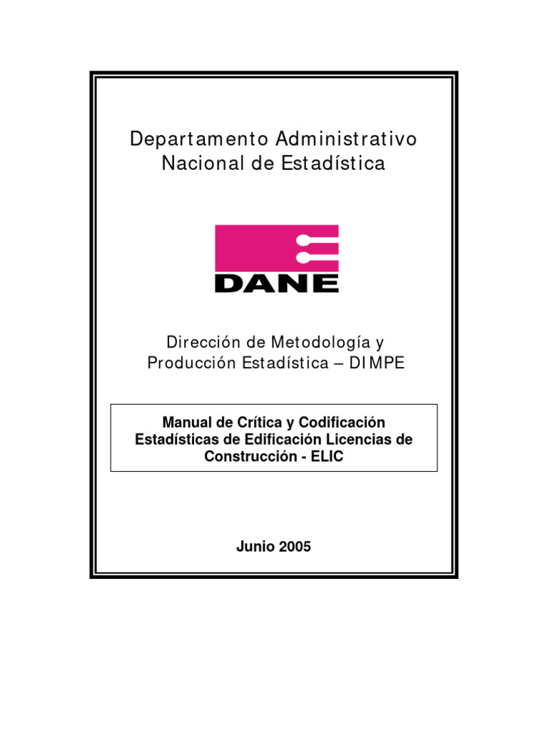 Manual ELIC: Crítica y Codificación | PDF | Información | edificio
