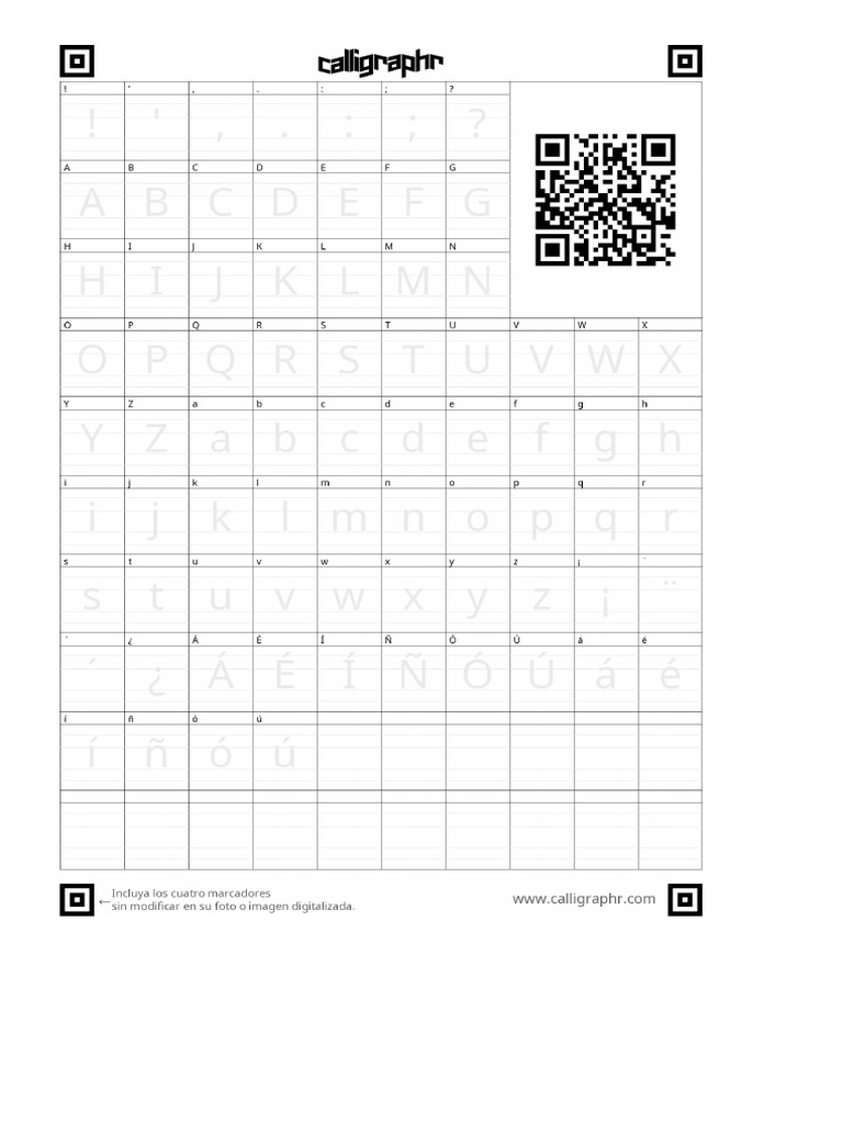 Calligraphr Template | PDF