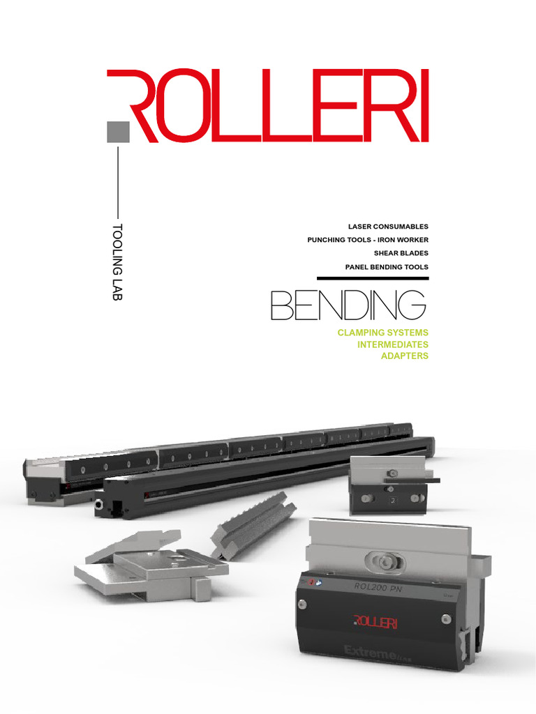 5 Rolleri Bending Tools Clamping Catalogue | PDF | Qr Code | Brake