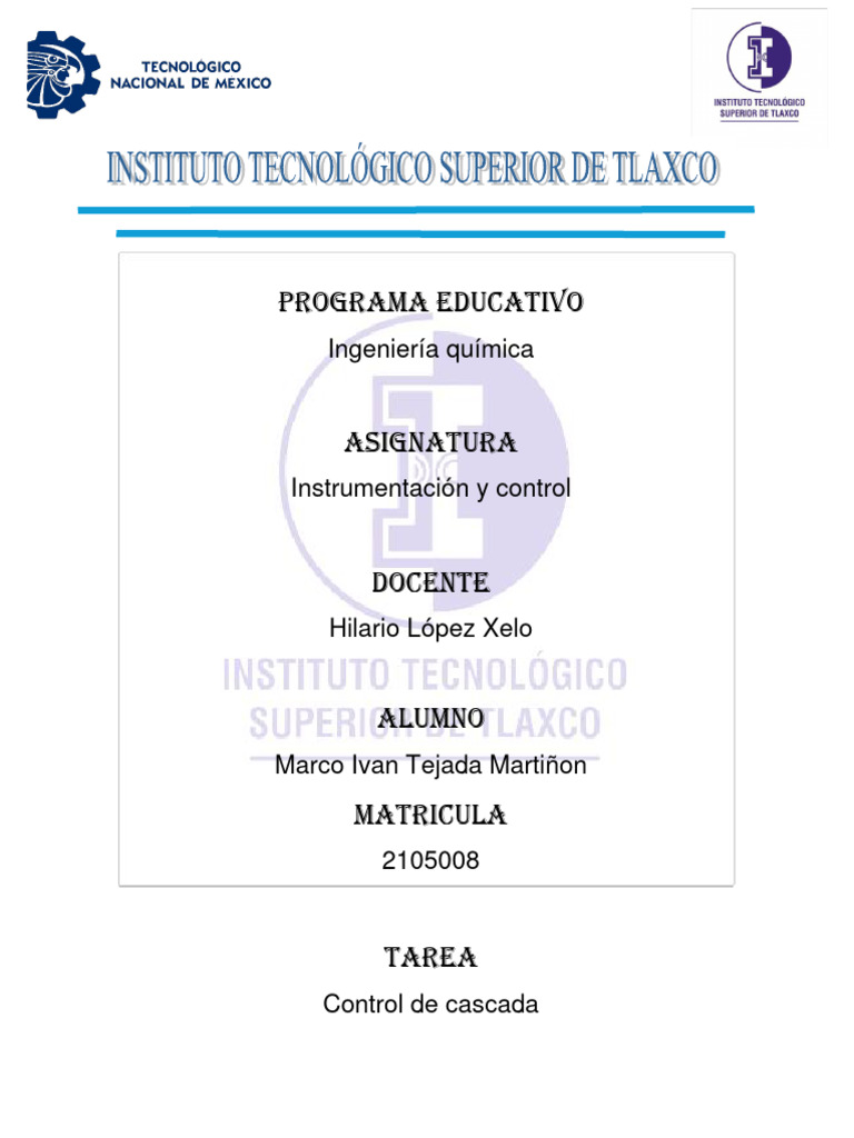 Control de Cascada | PDF | Sistema de control | Informática