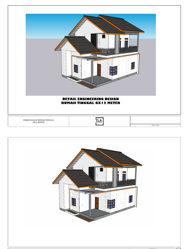 Ded Rumah Tinggal 8X12 Meter | PDF