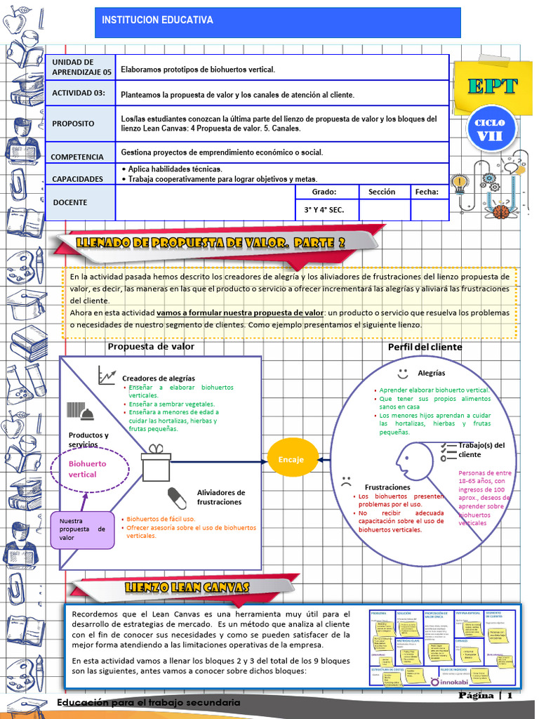 3°y4° EPT - FICHA AGT 03.UNIDAD 05 | PDF