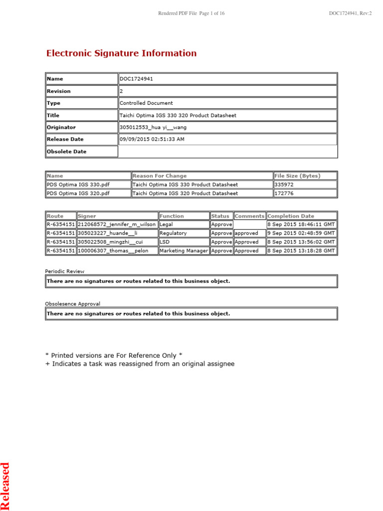 Optima IGS 330 Datasheet | PDF | Imaging