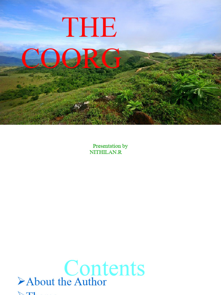 The Coorg | PDF | Social Science | Religion & Spirituality
