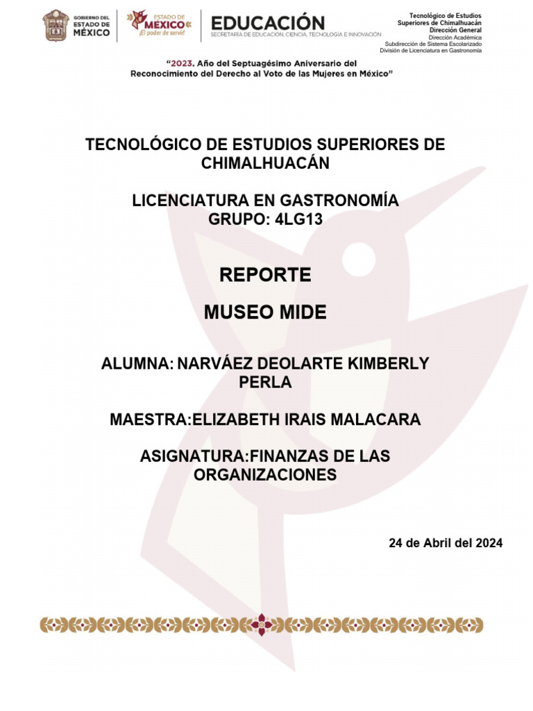 Reporte museo mide | Descargar gratis PDF | Mercado (economía) | Museo