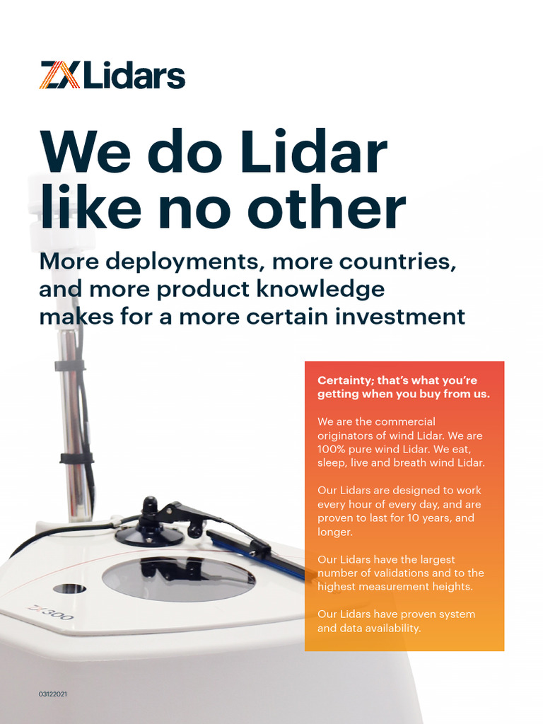 ZX Lidars Like No Other 03122021 | PDF | Lidar | Wound