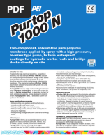 Purtop 1000: High-Performance Waterproofing Solution | PDF | Acid | Epoxy
