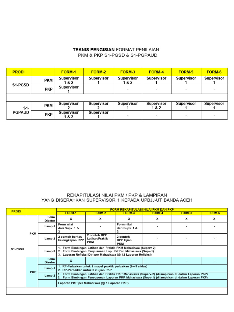 Form Penilaian PKM PKP | PDF