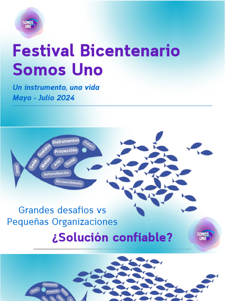 Presentación Festival Bicentenario Somos Uno | PDF