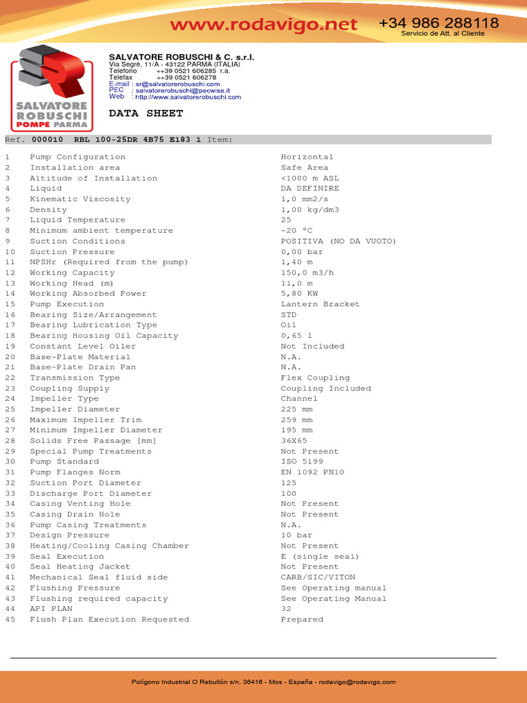 DAF Recirculation Pump | PDF