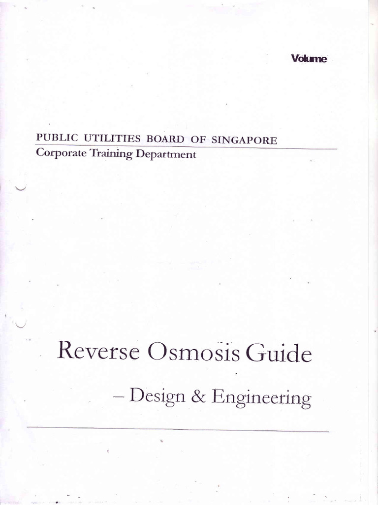 Pdfcoffee.com Reverse Osmosis Guide Design Amp Engineering PDF Free | PDF | Membrane | Chemical ...