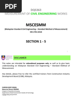 CESMM4 for Quantity Surveyors | PDF | Engineering | Civil Engineering