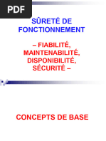 Cours Sûreté de Fonctionnement 2024 | PDF | Ingénierie de fiabilité | Théorie des systèmes