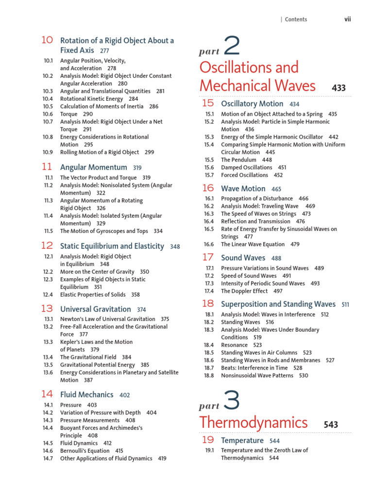 Oscillations and Mechanical Waves: Rotation of A Rigid Object About A Fixed Axis | PDF | Waves ...
