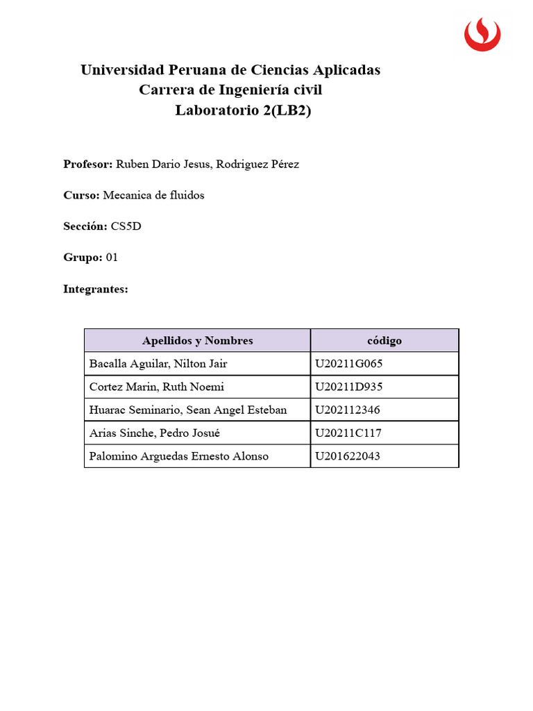 Lab 2_Mecanica de Fluidos | PDF | Materia suave | Gases