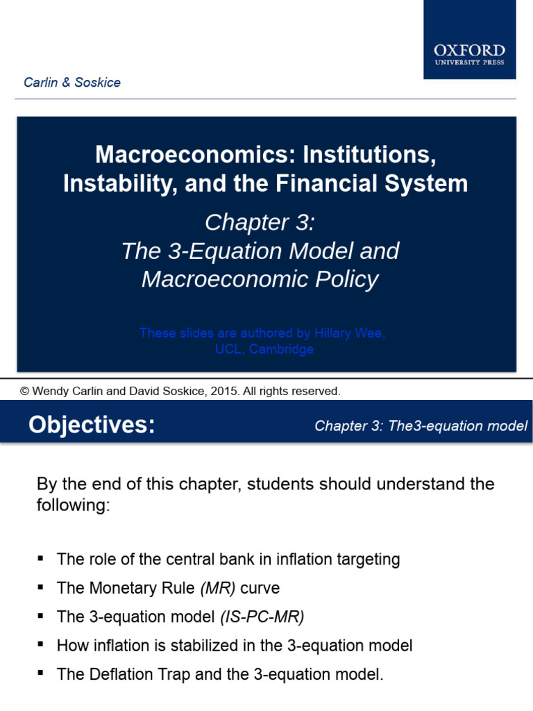 CarlinSoskice PPT ch03 | PDF | Inflation | Macroeconomics