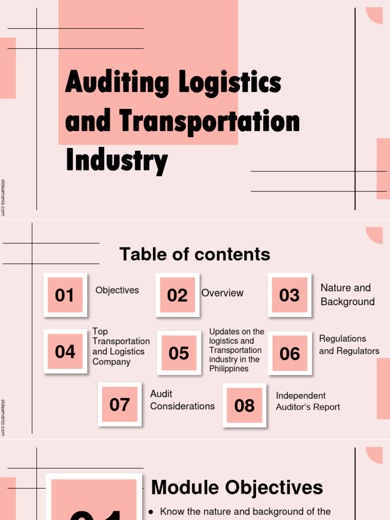 Auditing Logistics and Transportation Industry | PDF | Logistics ...