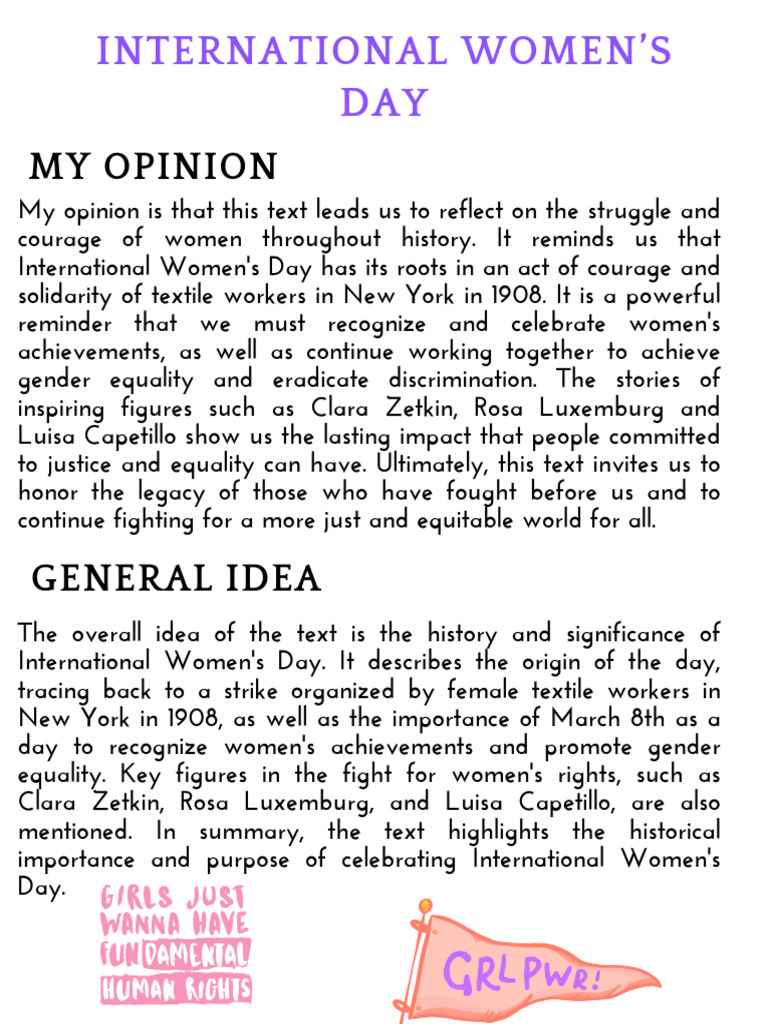 History and Significance of IWD | PDF | Politics | Social Science