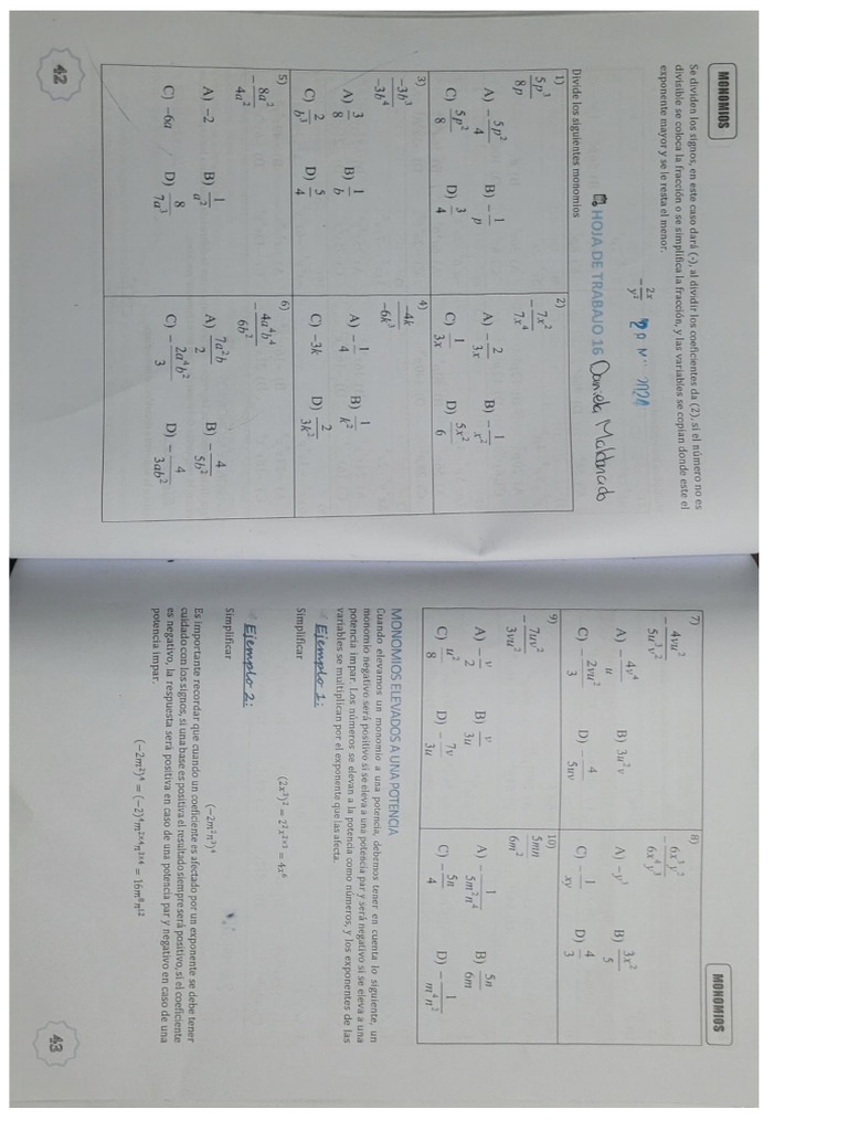 Tarea 3 de Matemáticas Bimestre 3 | PDF