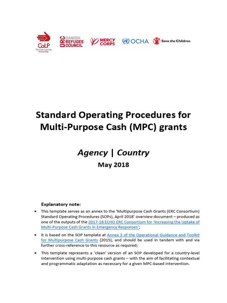 Standard Operating Procedures | PDF | Risk