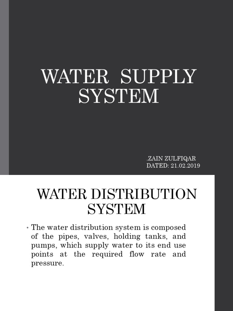 Water Distribution System-Lec-3 | PDF | Pressure | Pump
