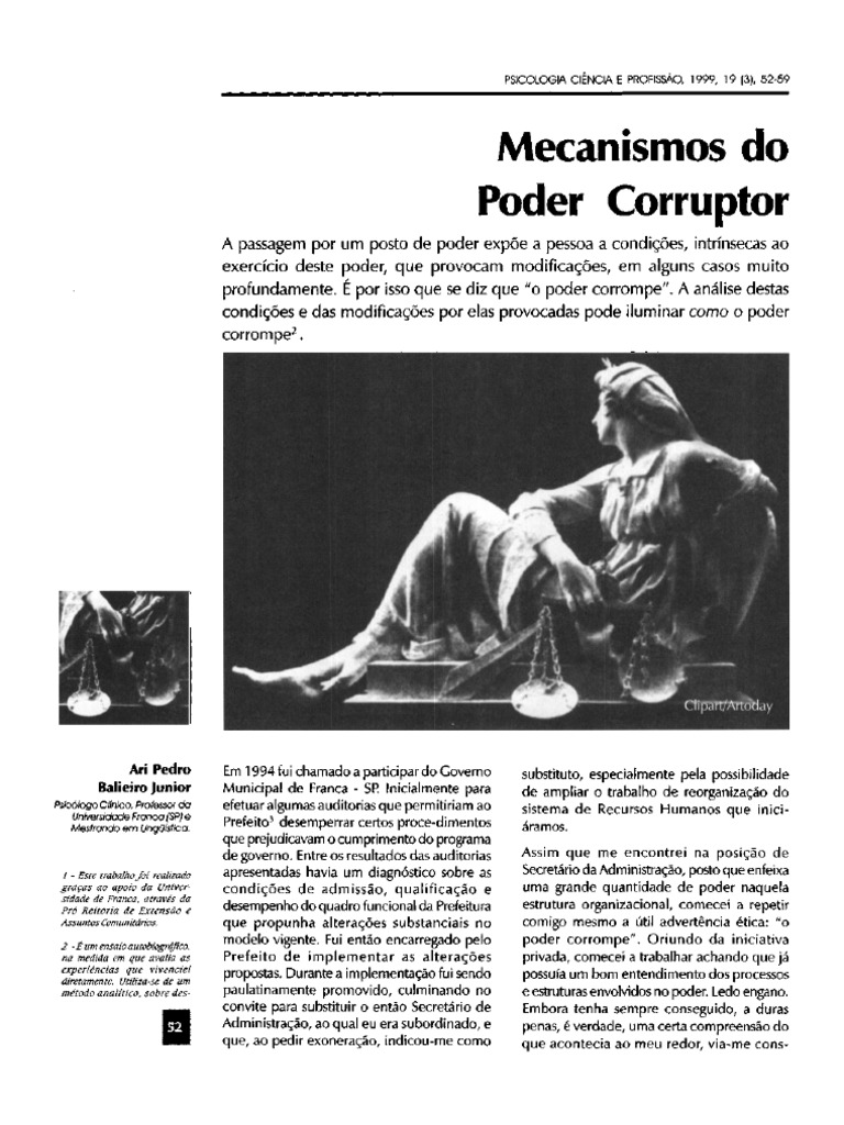 Mecanismos Do Poder Corruptor | PDF | Poder (social e político) | Carl Jung