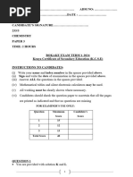 KCSE PHY PP3 2024 | PDF | Resistor
