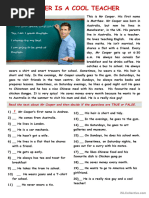 Emma's Daily Routine - Reading Worksheet | PDF