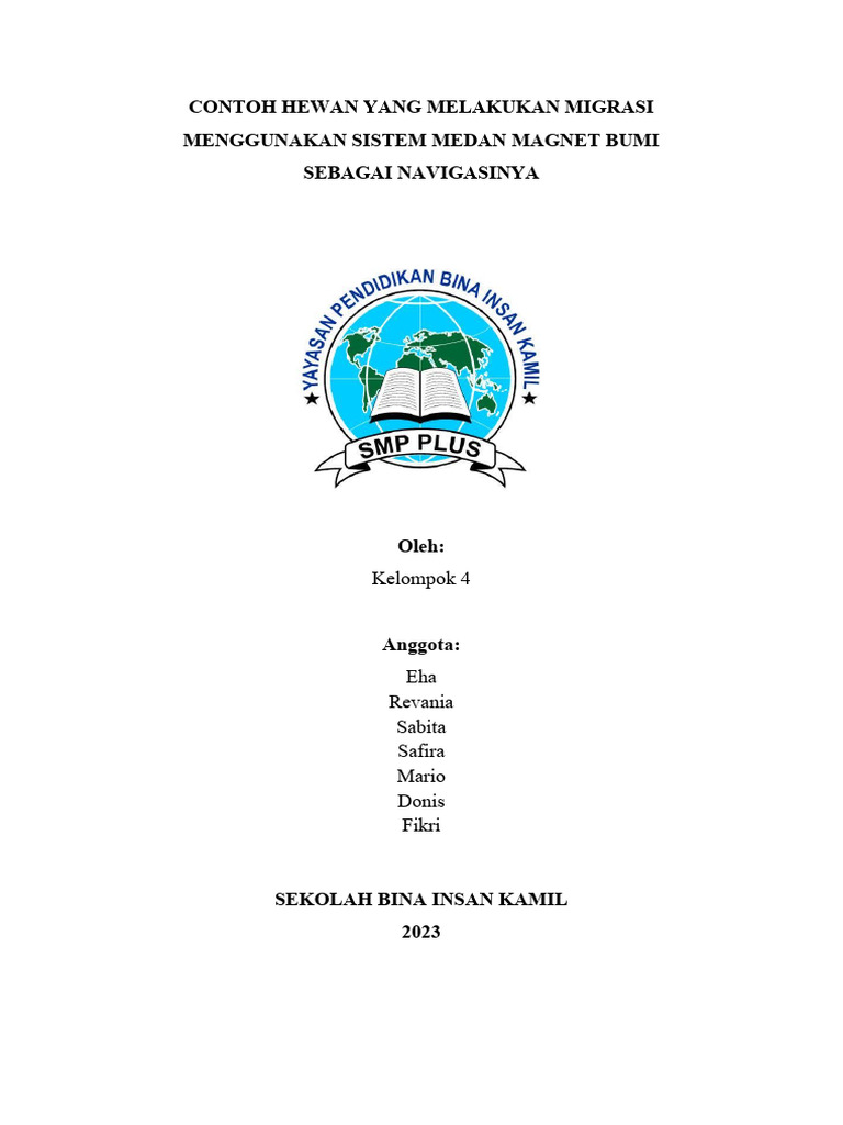 Contoh Hewan Yang Melakukan Migrasi | PDF | Sains & Matematika