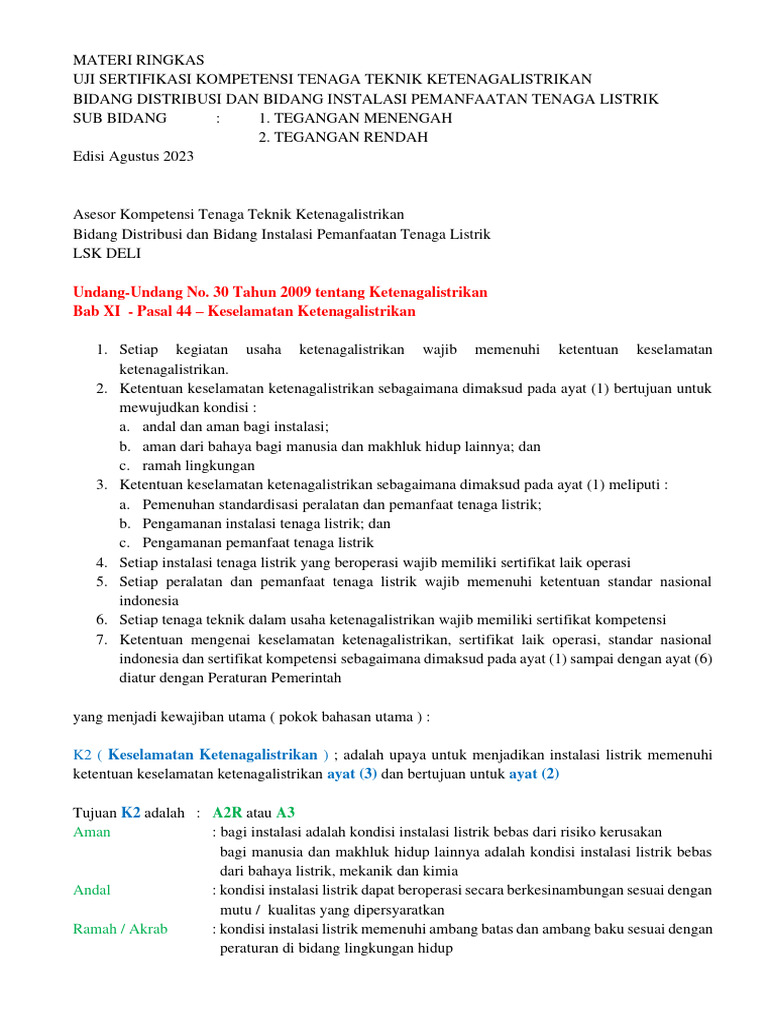 Pembekalan - Materi Ringkas DIST Dan IPTL Edisi April 2024 | PDF