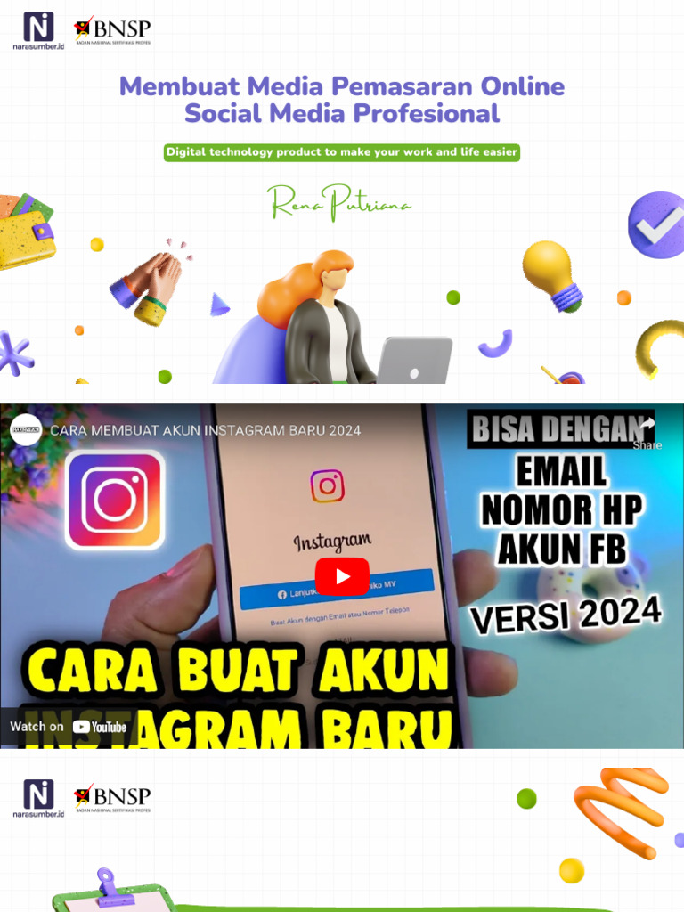 Social Media Rena Putriana | PDF