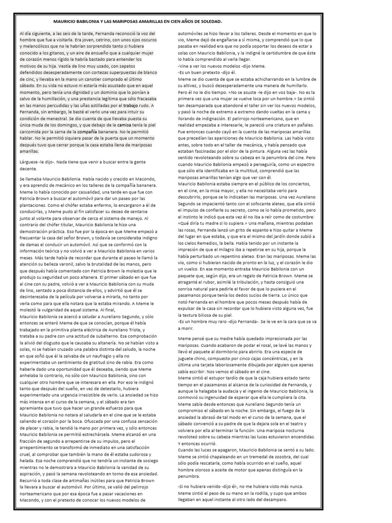 Mauricio Babilonia y Las Mariposas Amarillas | PDF