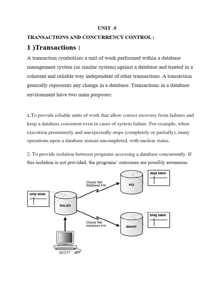 DS UNIT -5 | PDF | Database Transaction | Process (Computing)